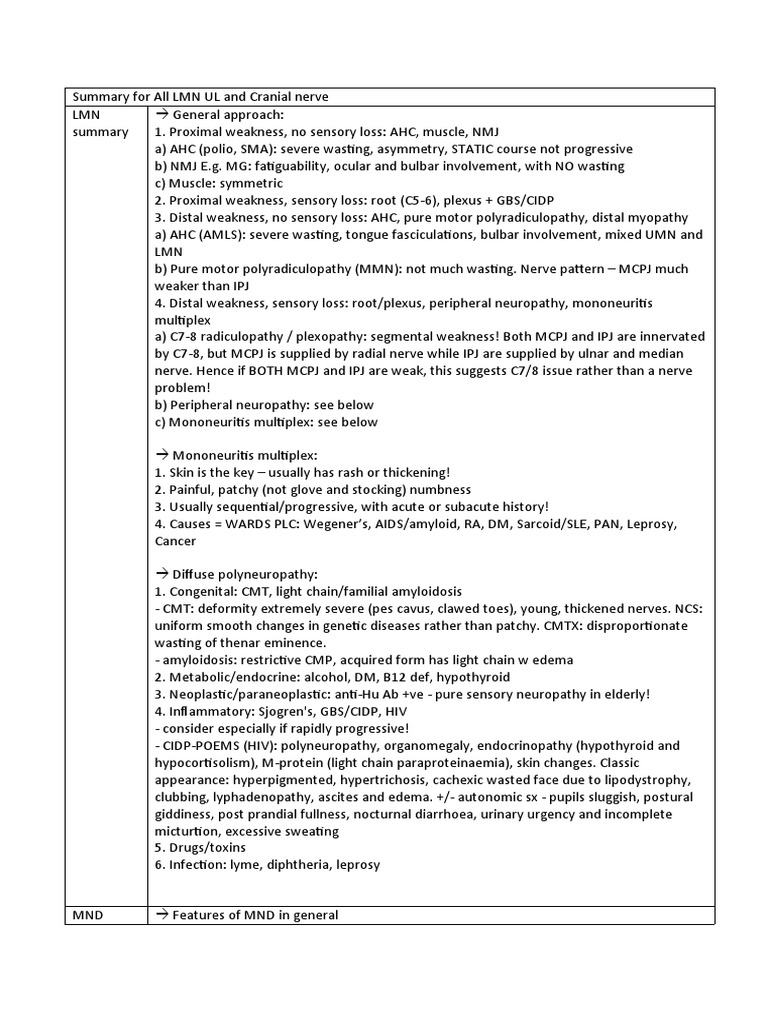 MRCP UL Neuro Only | PDF | Elbow | Clinical Medicine