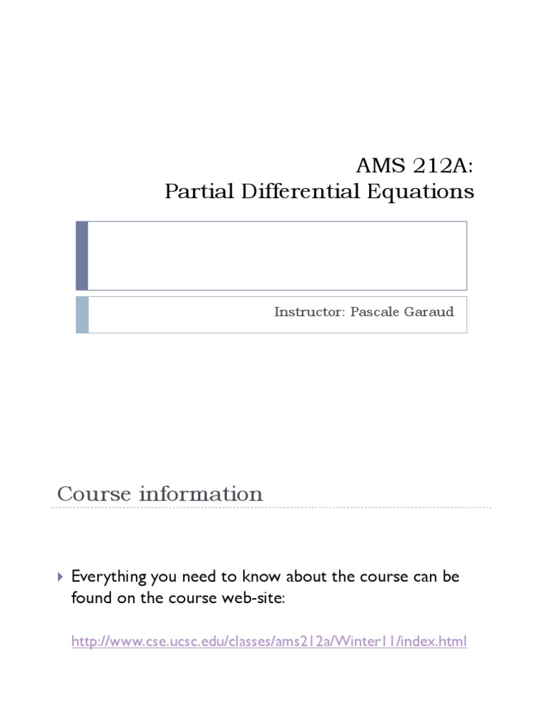 Lecture 1 | PDF | Waves | Partial Differential Equation