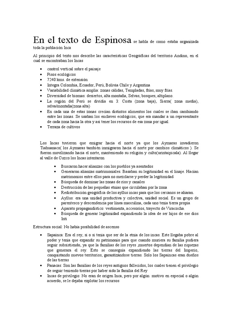 Espinosa | PDF | Imperio Inca