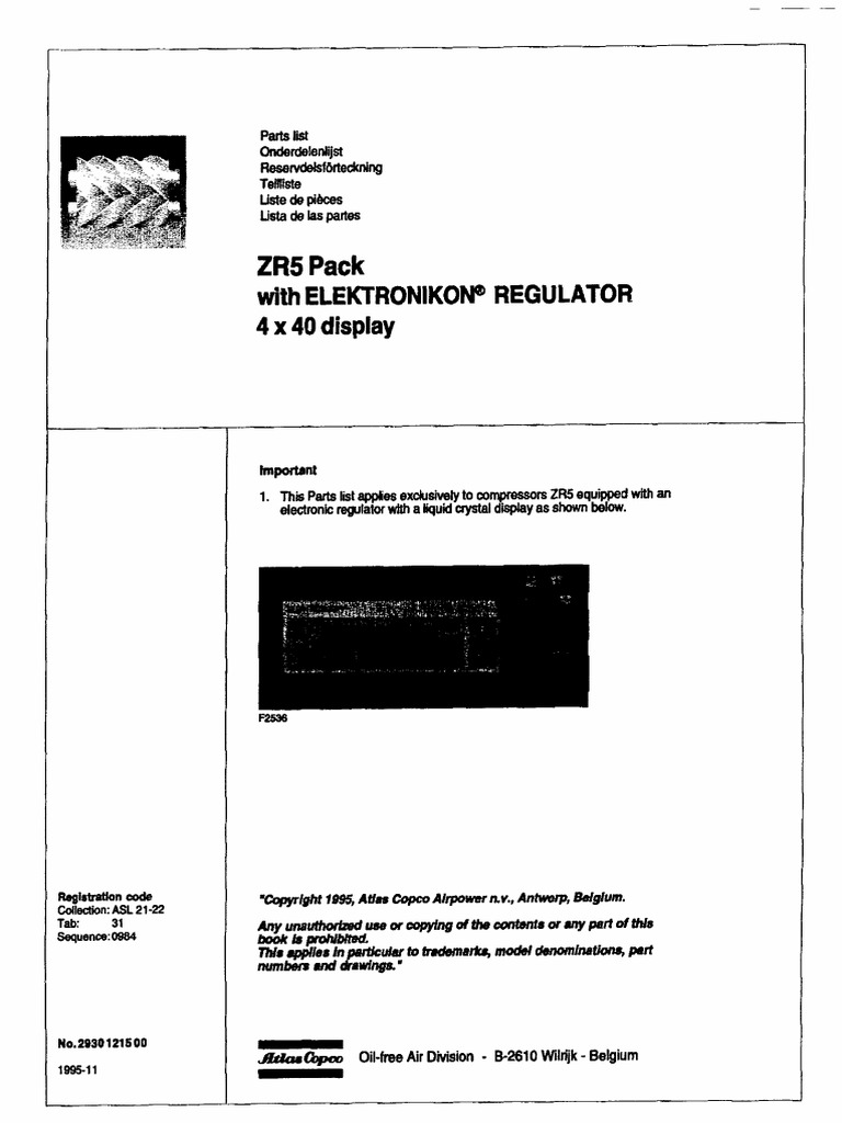 Atlas Copco ZR5 - Pack | PDF