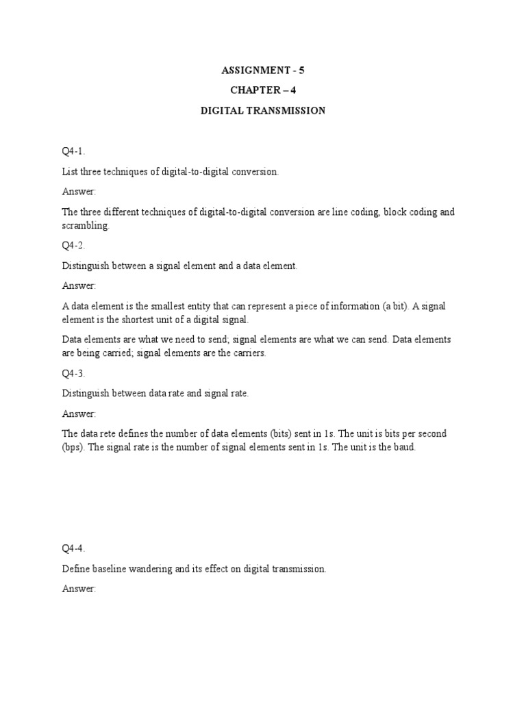 Assignment 5 CH-4 Cce-211 | PDF | Sampling (Signal Processing) | Bandwidth (Signal Processing)