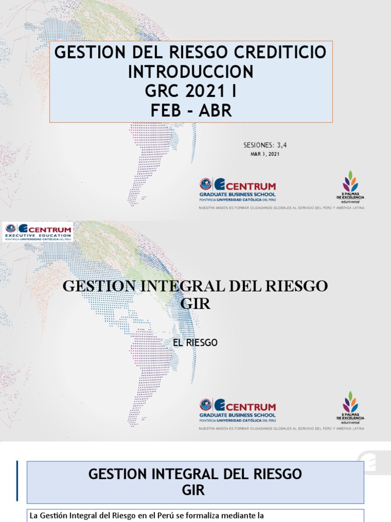 Sesion 3 Y 4 PARAMETROS DEL RIESGO CREDITICIO EL PD EAD LGD | PDF ...