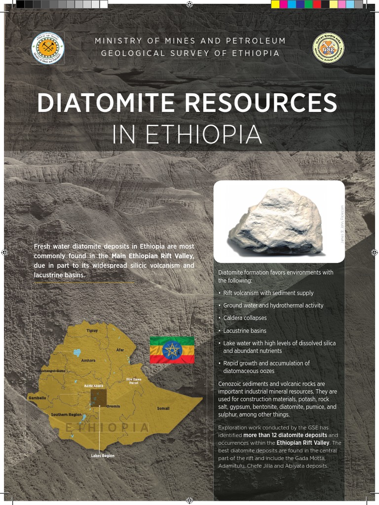 018 Diatomite Ethiopia Mining FactSheet | PDF | Ethiopia | Lake
