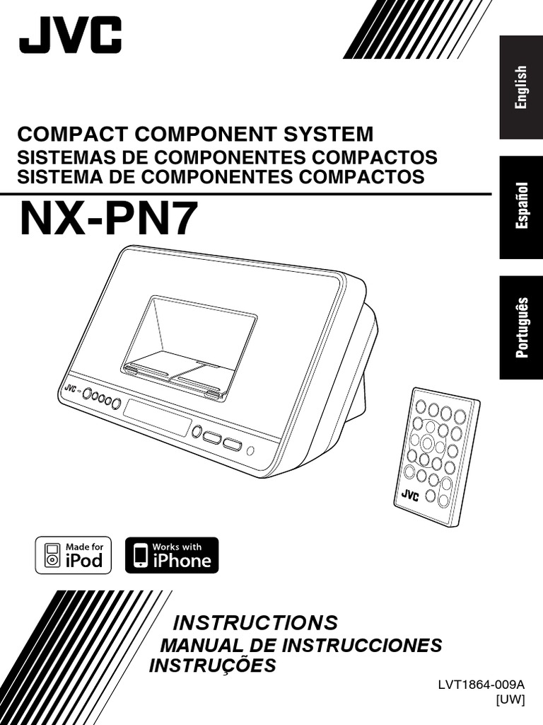 JVC - NX-PN7 - Sistema Componente Compacto | PDF | Yo pod | Yo telefono