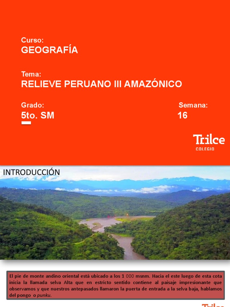 GF-5to SM-Relieve peruano III Amazónico (PPT) | PDF | Andes | Perú