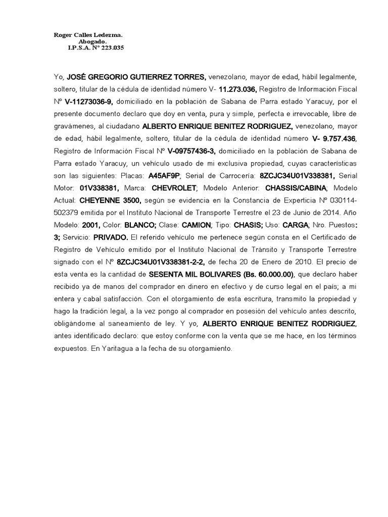 Modelo Venta Vehiculo | PDF