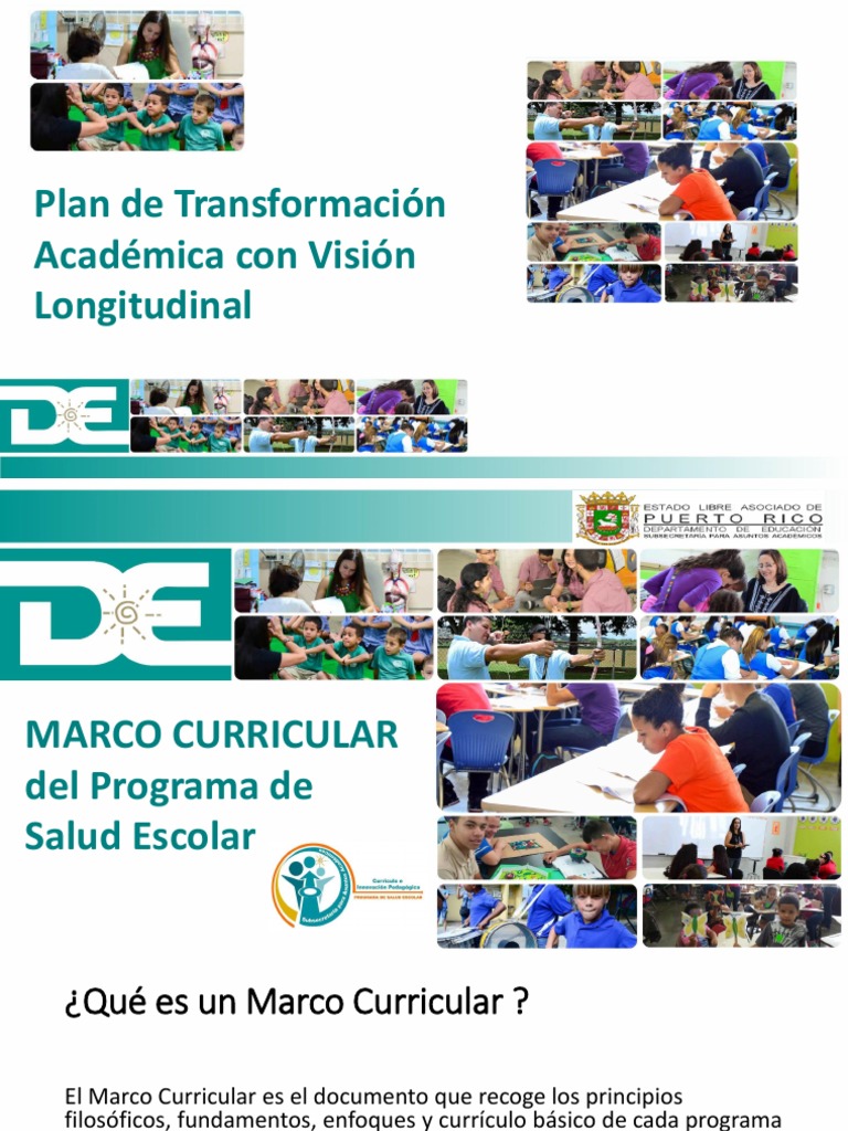 Marco Curricular del Programa de Salud Escolar | PDF | Plan de estudios ...