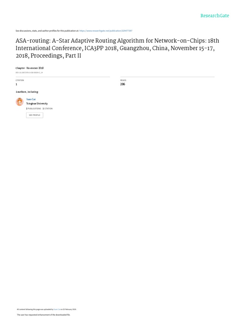 2019 - ASA-routing A-Star Adaptive Routing Algorithm For Network-on ... 2019 - ASA-routing A-Star Adaptive Routing Algorithm For Network-on ...