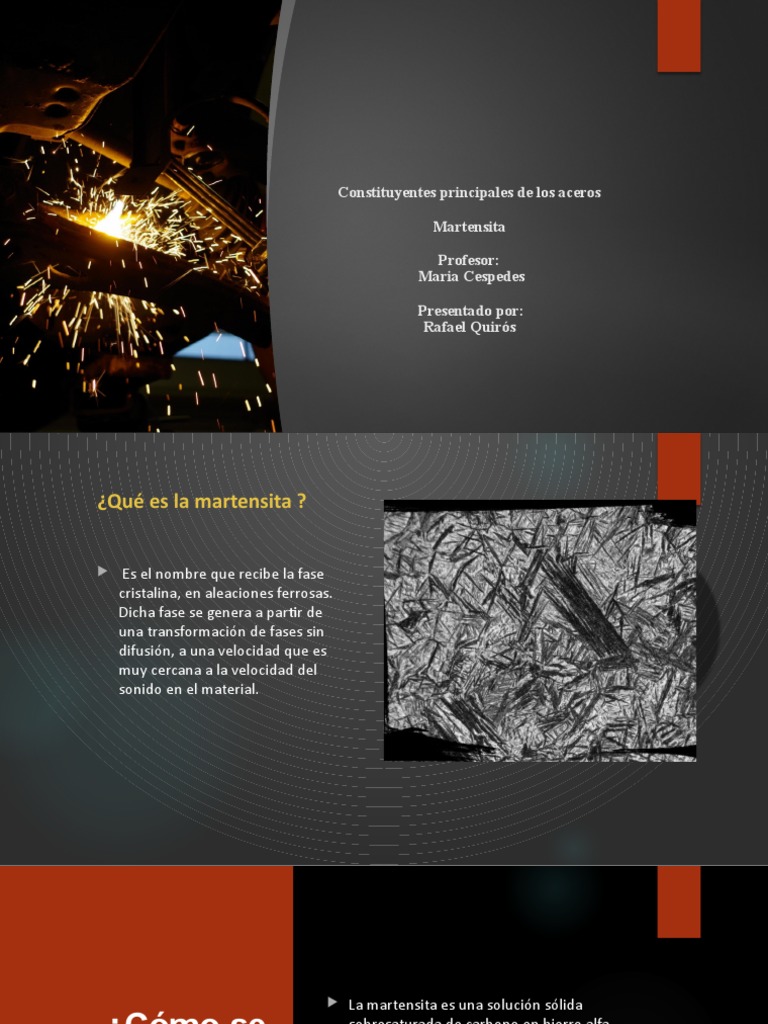 Martensita | PDF | Sustancias químicas | Metalurgia