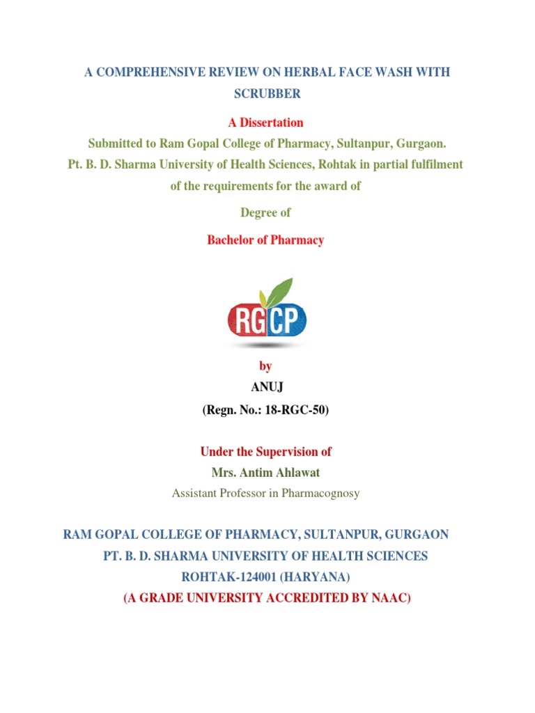 Herbal Face Wash | PDF | Epidermis | Skin