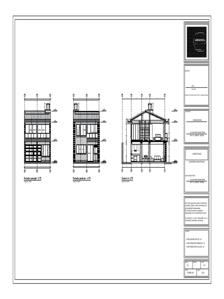 PLANOS ARQ. SONIA CONSTRUCTIVOS-Modelo - pdf2 | PDF