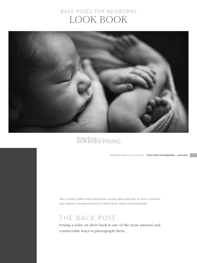 NBP LookBook Back Poses For Newborns | PDF | Self-Improvement | Wellness
