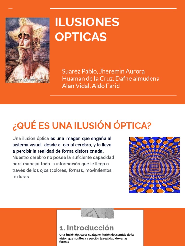 Introducción a las ilusiones ópticas | PDF | Percepción | Percepción visual