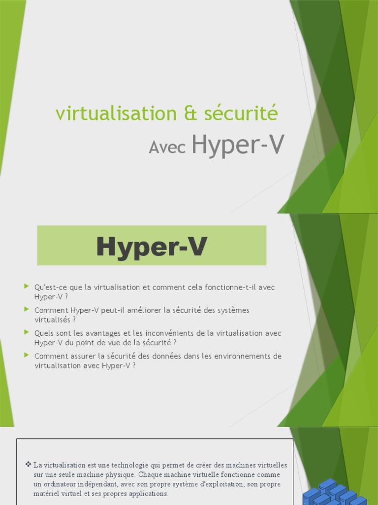 Virtualisation & Sécurité | PDF | Virtualisation | Hyper-V