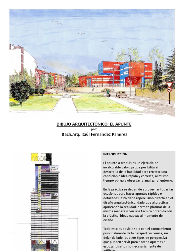 DIBUJO ARQUITETONICO_ EL APUNTE | PDF | Perspectiva (Gráfica) | Dibujo