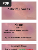 The Definite Article | PDF | Noun | Grammatical Number