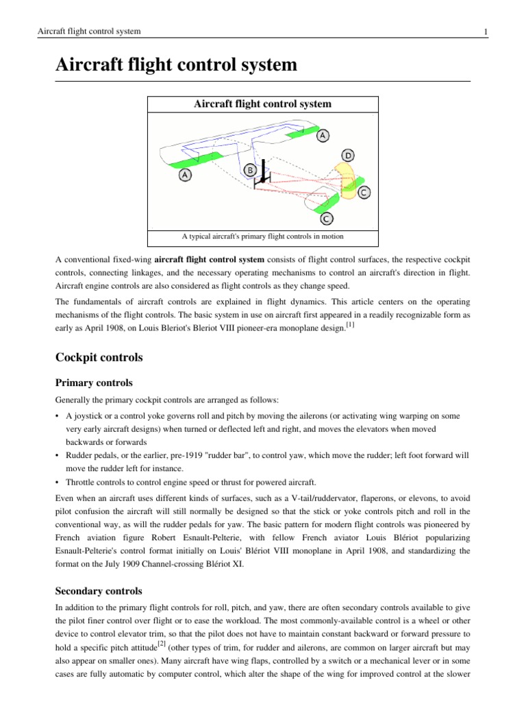 FCS | PDF | Aircraft Flight Control System | Vehicle Parts