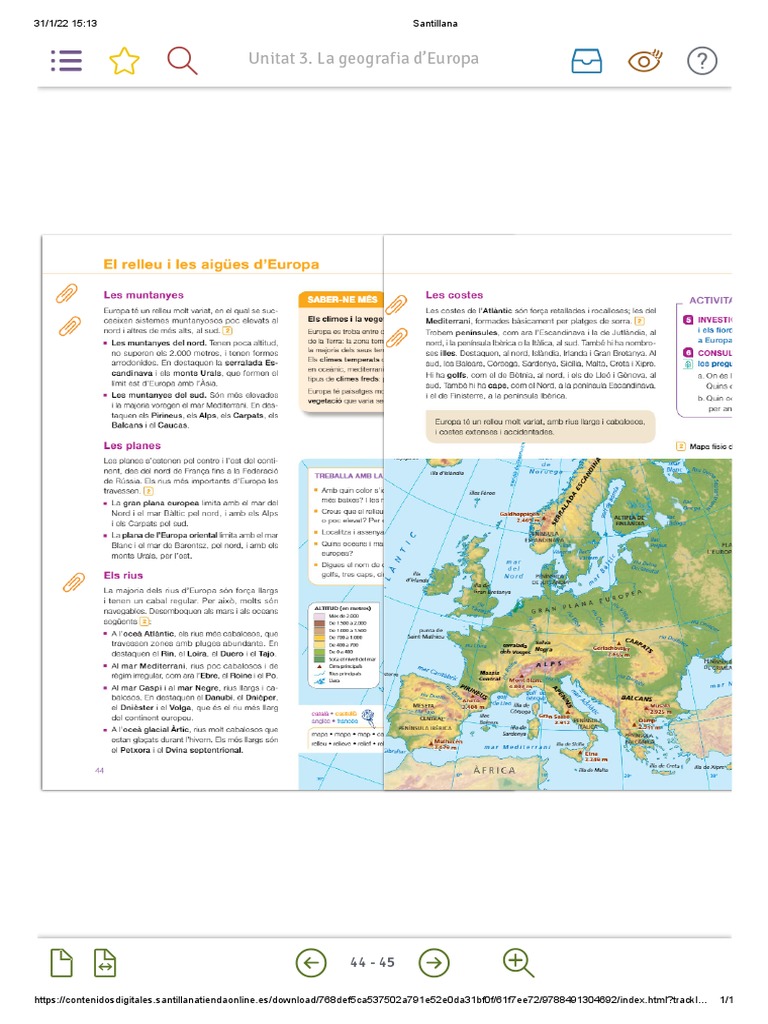 Relleu Europa Mapa | PDF