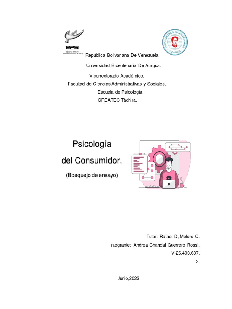 Psicologia Del Consumidor Sumativa 1 | PDF | Comportamiento | Los consumidores