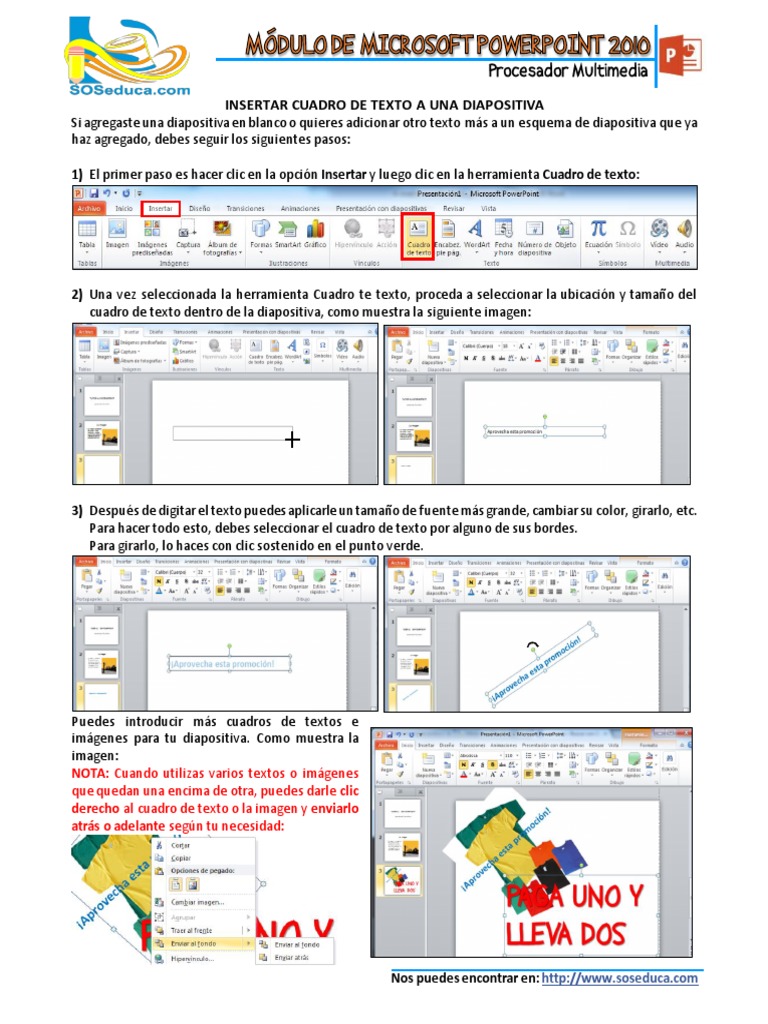 4insertar Cuadro Texto Powerpoint | PDF