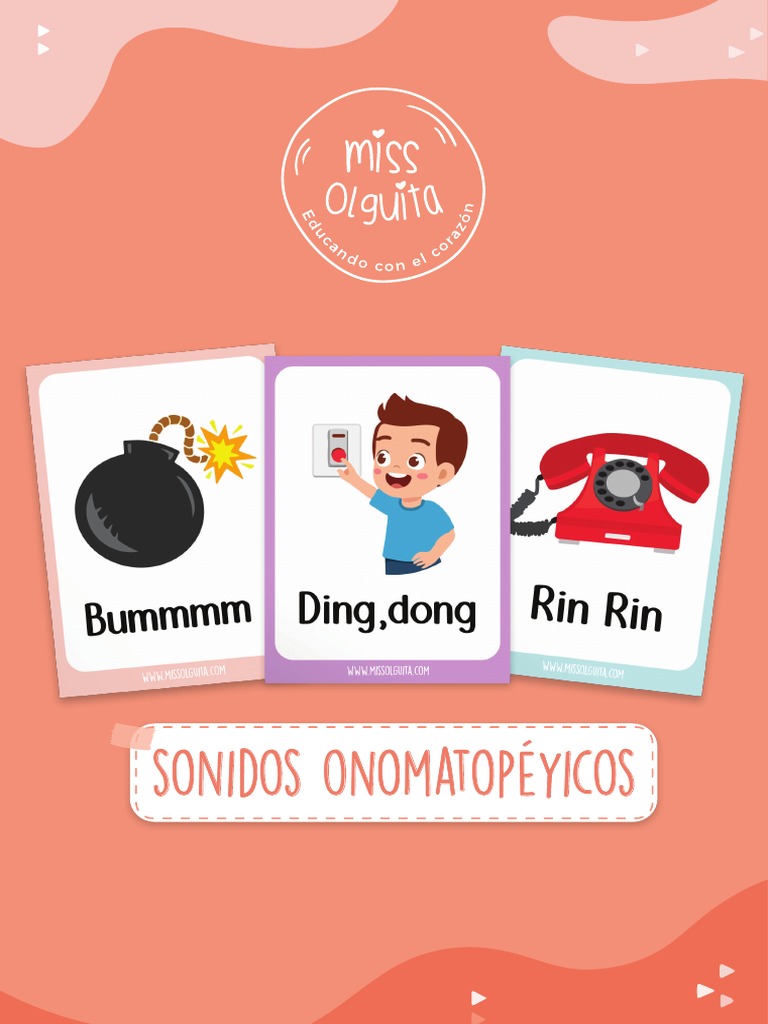 SONIDOS ONOMATOPEYICOS | PDF
