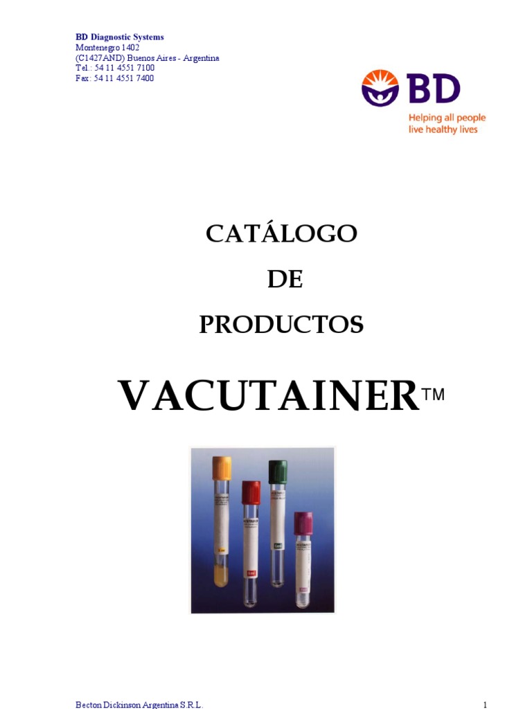 Tubos Vacutainer | PDF