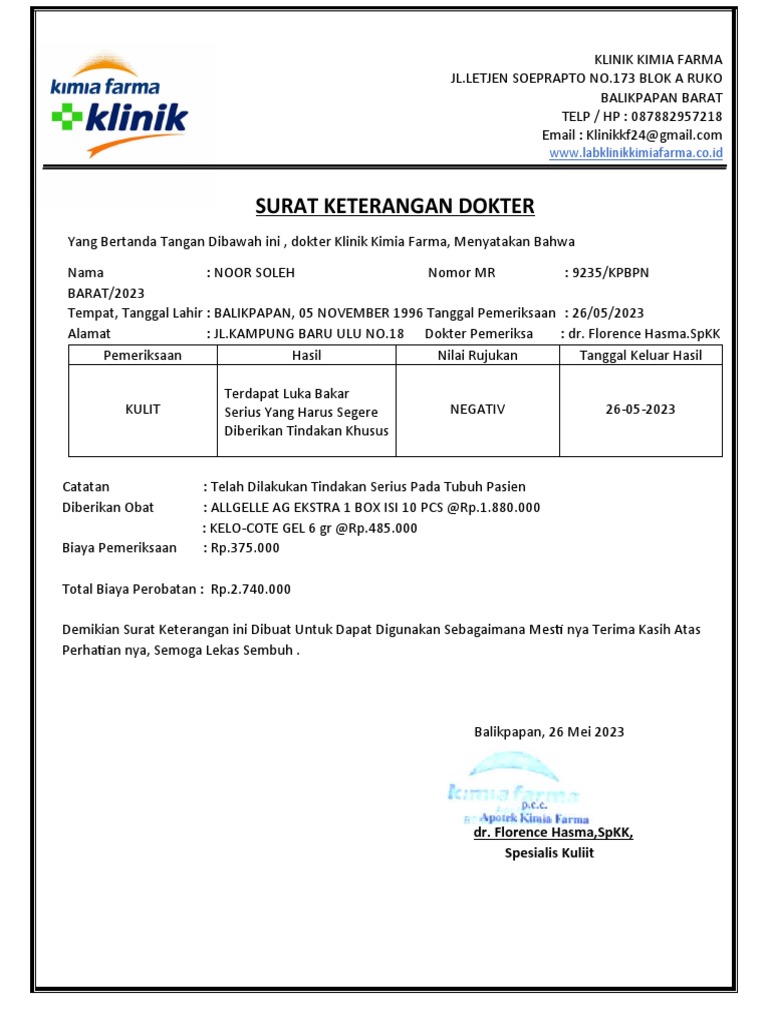 Noor Soleh Kimia Farma | PDF