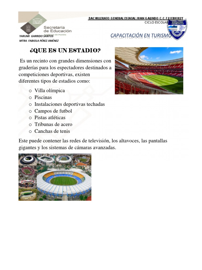 Estadios de Deportes | PDF | Estadio | Ligas deportivas