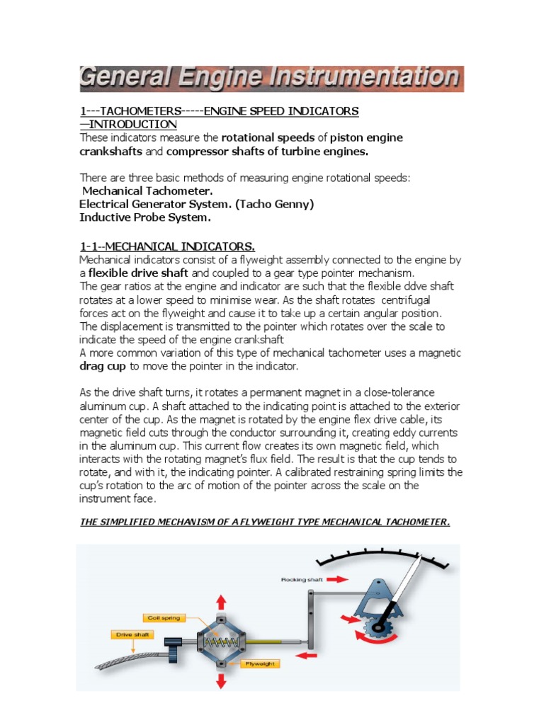 General Engine Instrumentation-Sum | PDF | Flow Measurement | Electric Generator