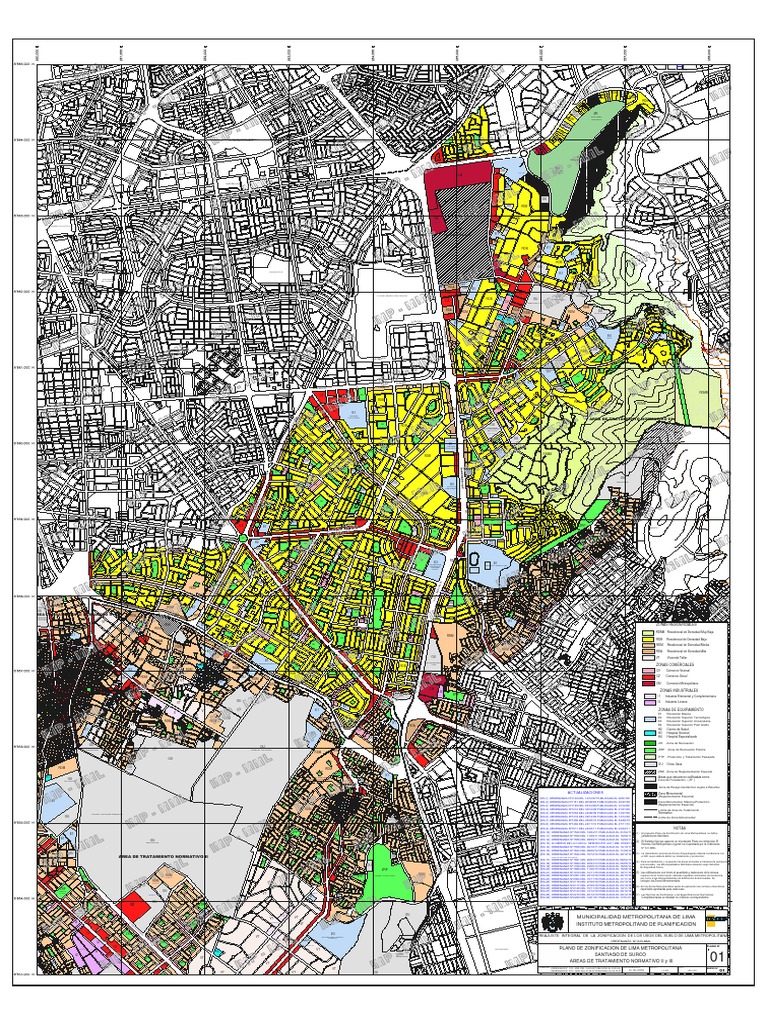 Santiago de Surco Zonificación - Reajuste | PDF