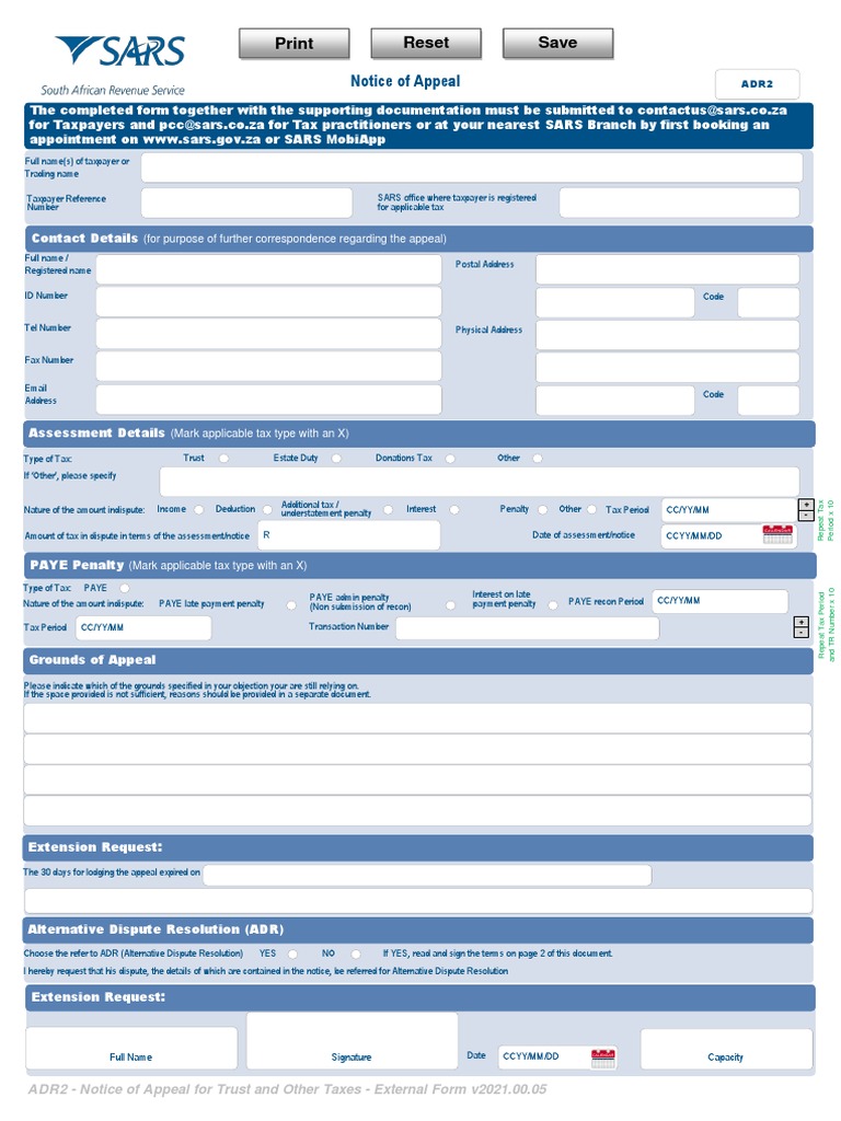 SARS Tax Appeal and ADR Guide | PDF | Alternative Dispute Resolution ...