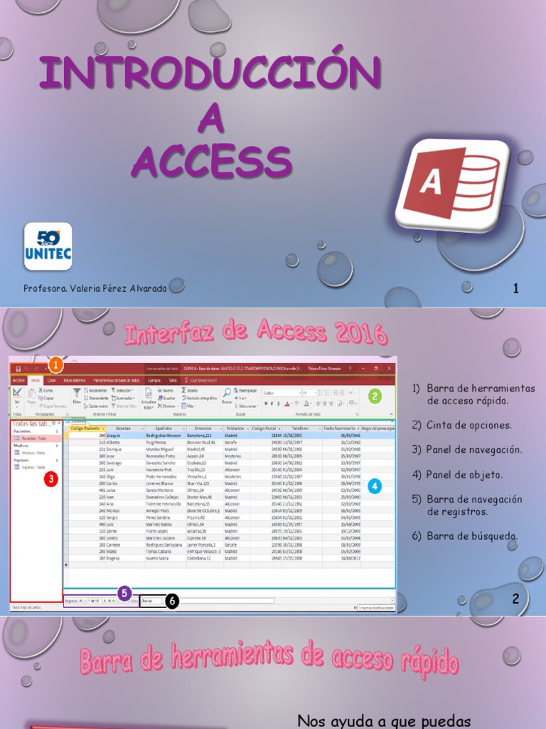 Introduccion A Access - 1 | PDF | Informática | Software