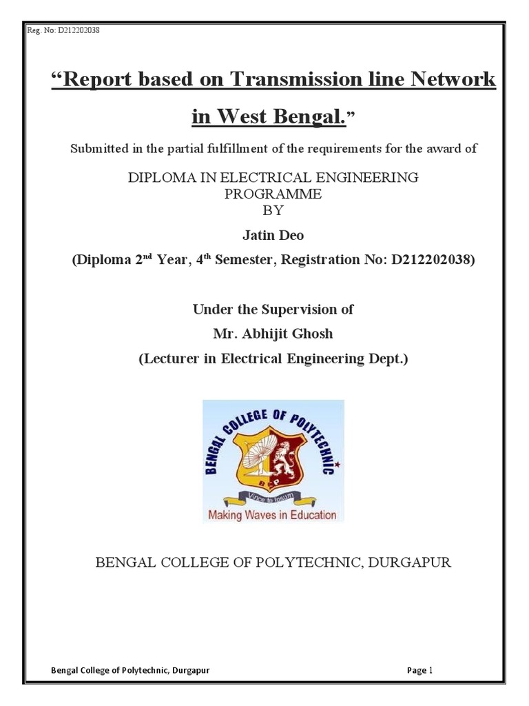 Report based on transmission | PDF | Electric Power Transmission ...