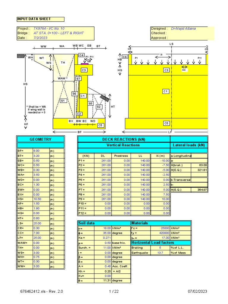 Sheet Concrete Design 1-Pile | Download Free PDF | Metrology | Building ...
