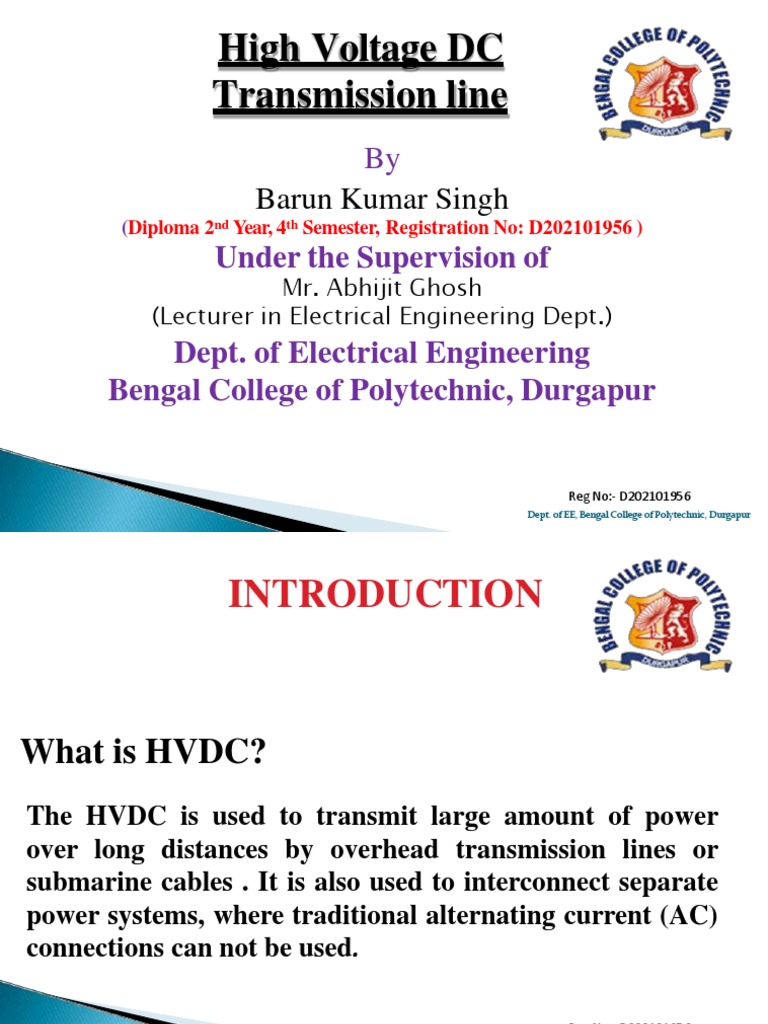 HVDC TL | PDF | High Voltage Direct Current | Electric Power Transmission