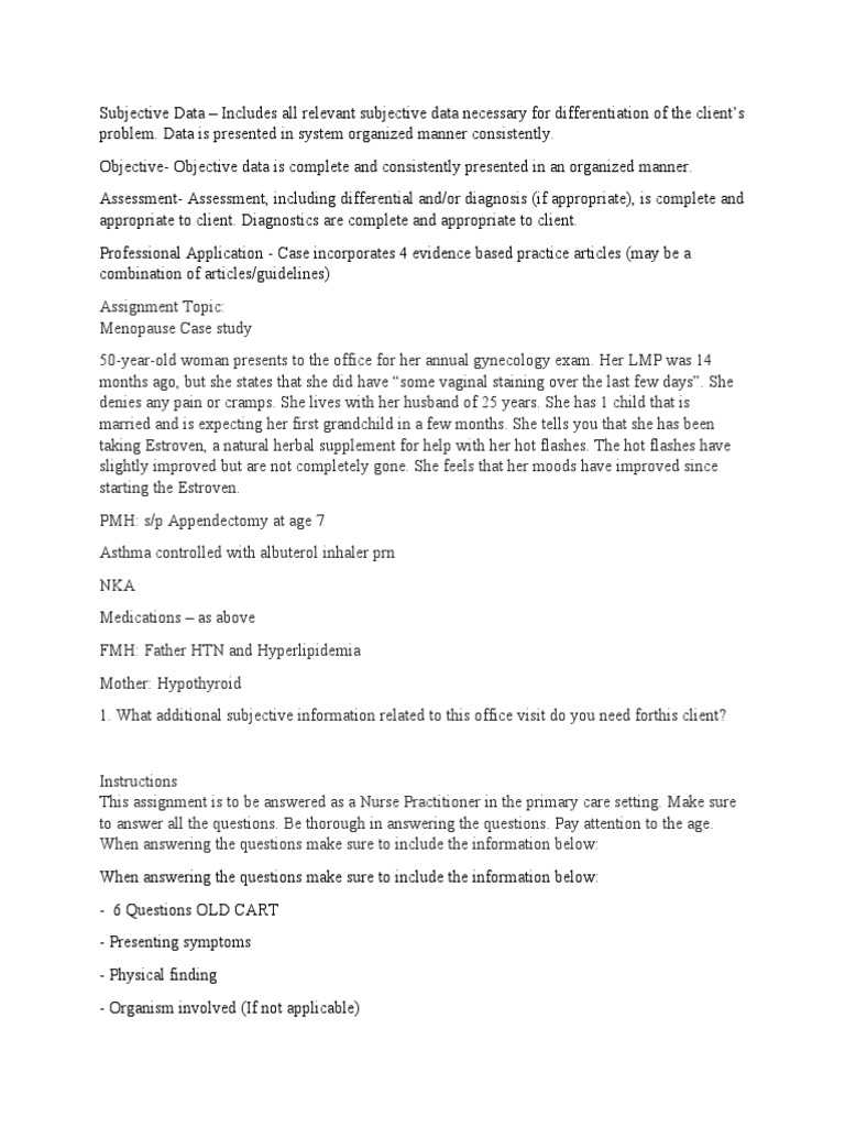 Subjective Data | PDF