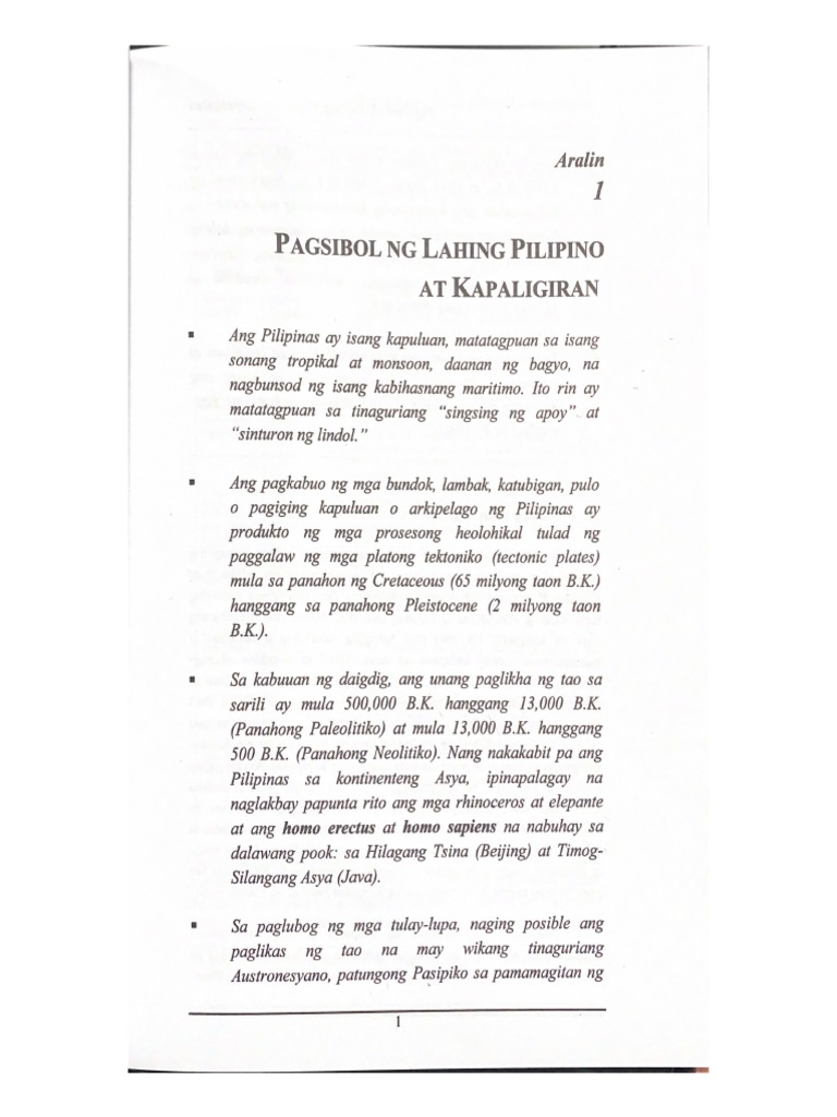 Aralin 1 - KAS 1 | PDF