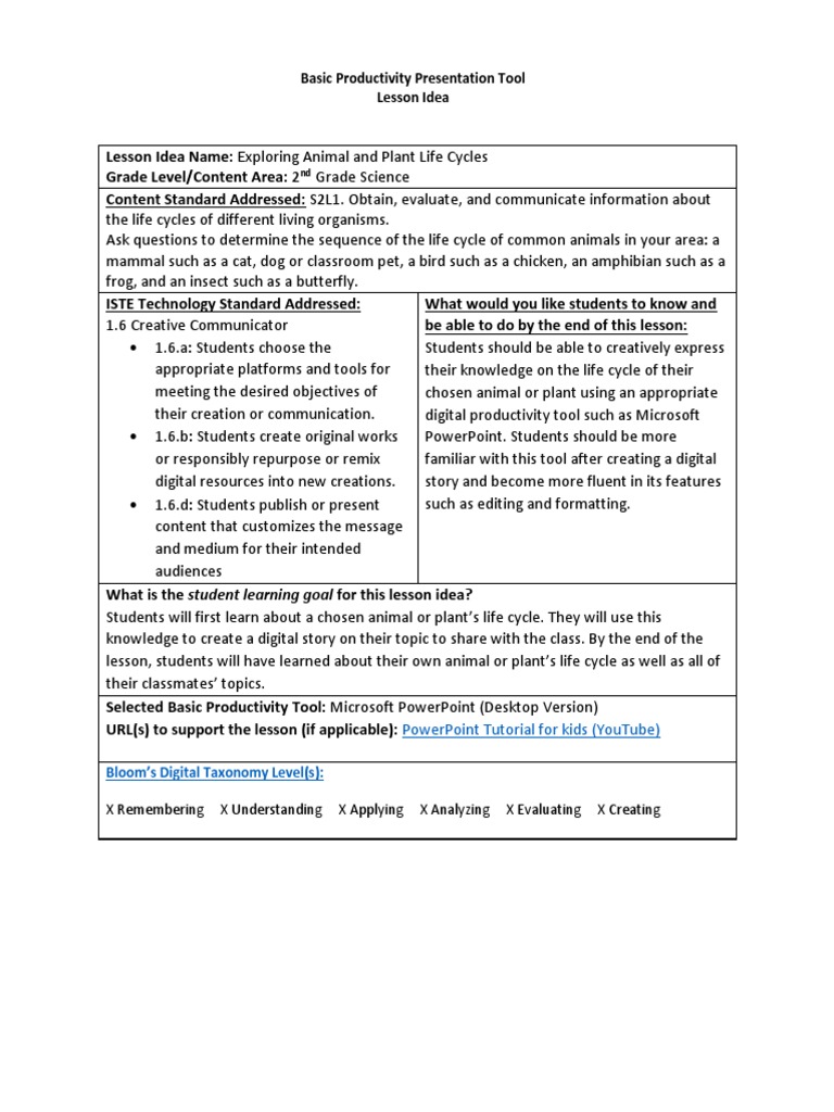 Lesson Plan - Weebly | PDF | Learning | Teachers