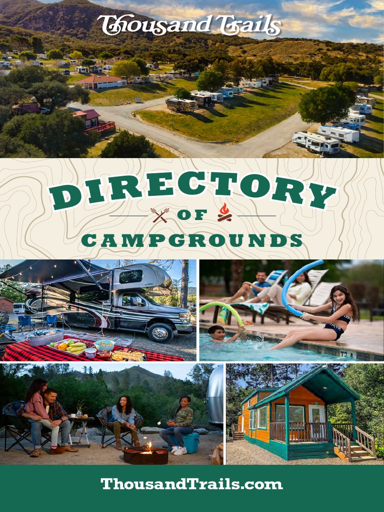 Thousand Trails Directory 2023 | PDF