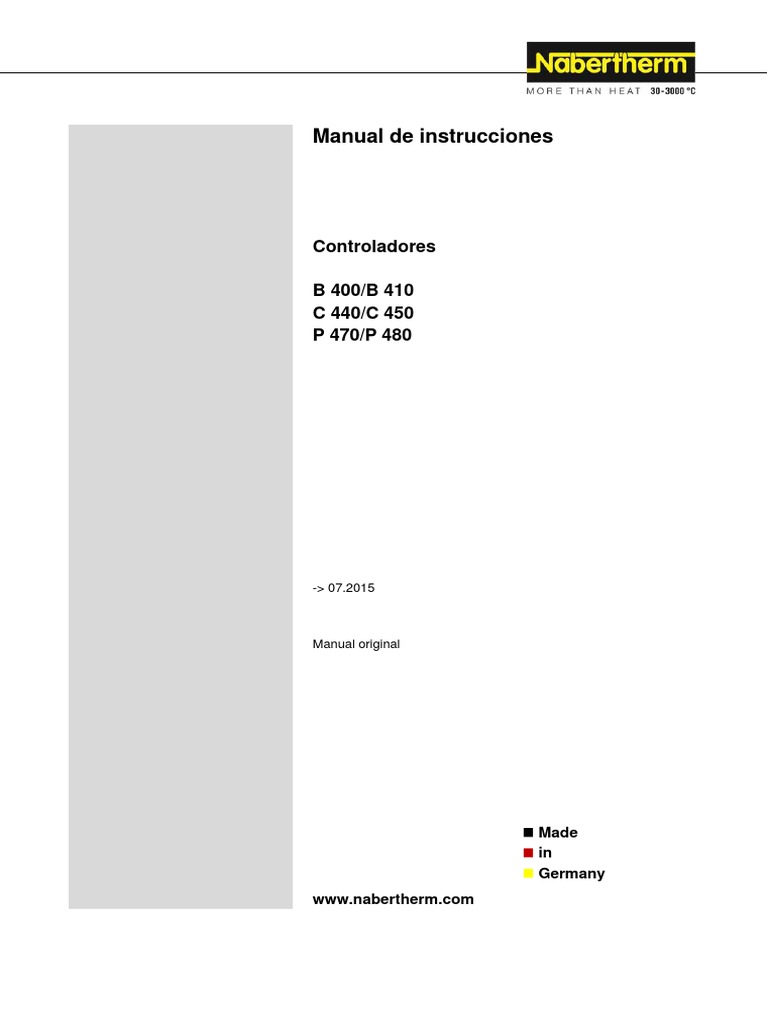 Manual Controladores B400 - B410 - C440 - C450 - P470 - P480 - NUEVOS ...