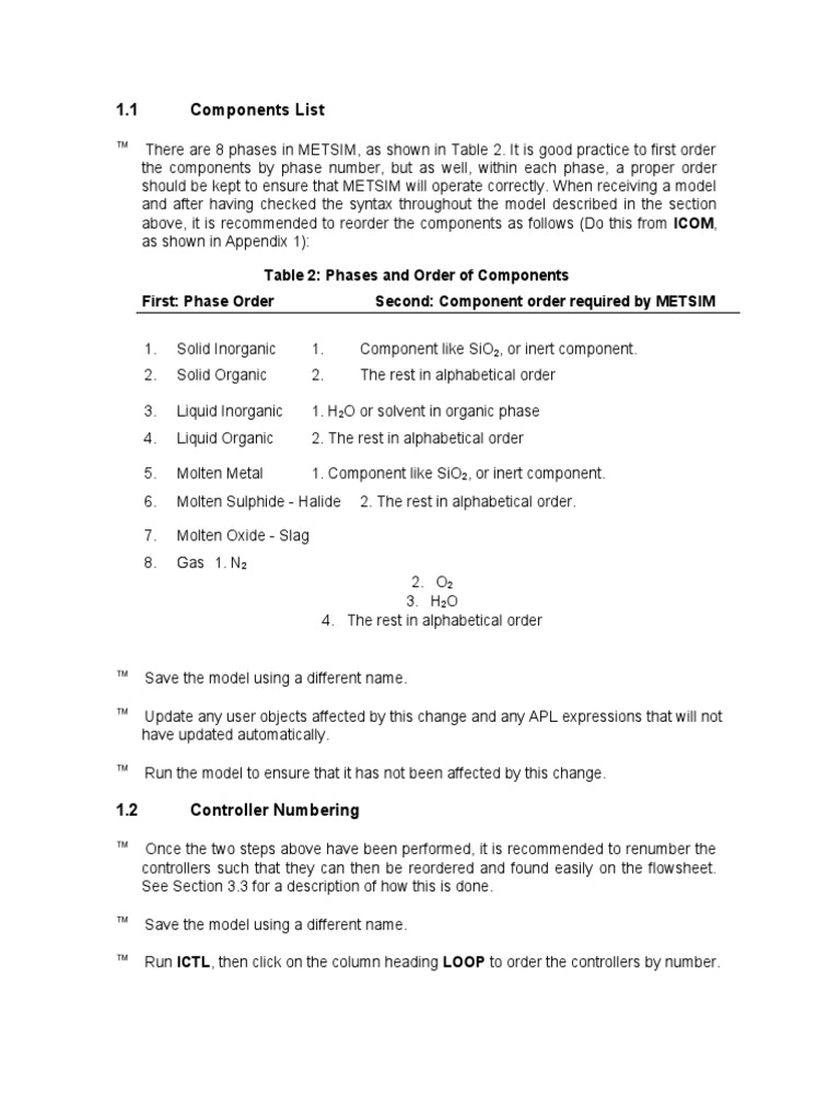 Components List Metsim | PDF | Phase (Matter) | Software Engineering