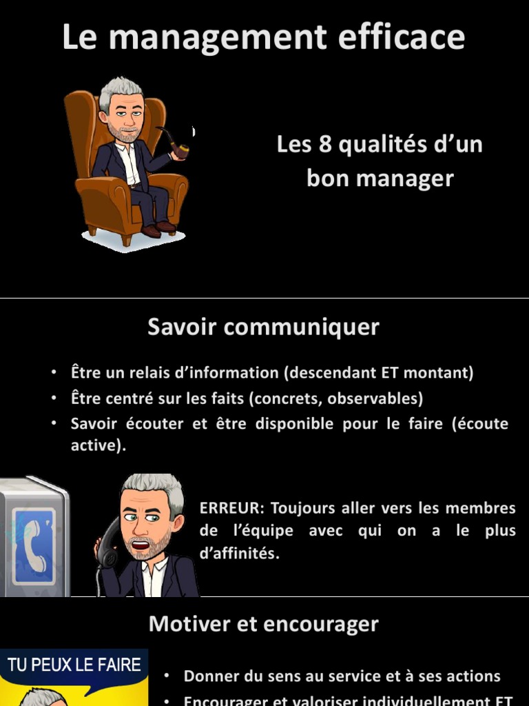 Les 8 Qualités D Un Bon Manager Pdf