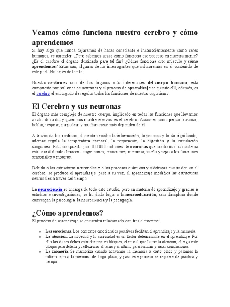 Actividad TEA Primero B 13-02-2023 | PDF | Aprendizaje | Cerebro Actividad TEA Primero B 13-02-2023 | PDF | Aprendizaje | Cerebro