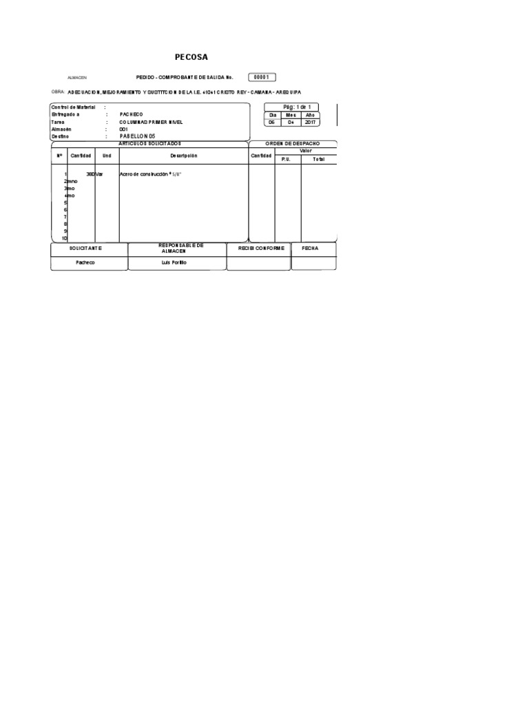 Pecosa Pdf