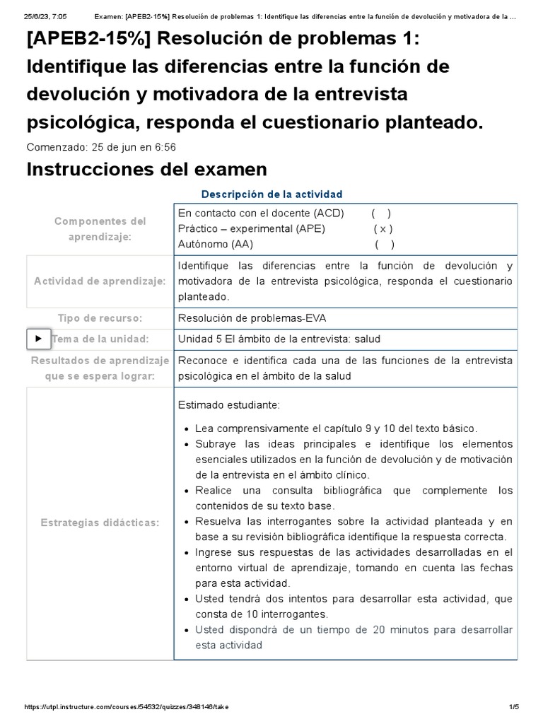 Examen_ [APEB2-15%] Resolución de Problemas 1_ Identifique Las Diferencias Entre La Función de ...