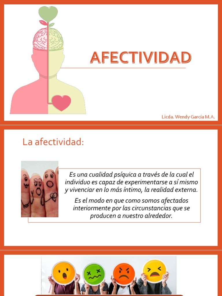 La Afectividad | PDF | Las emociones | Comportamiento
