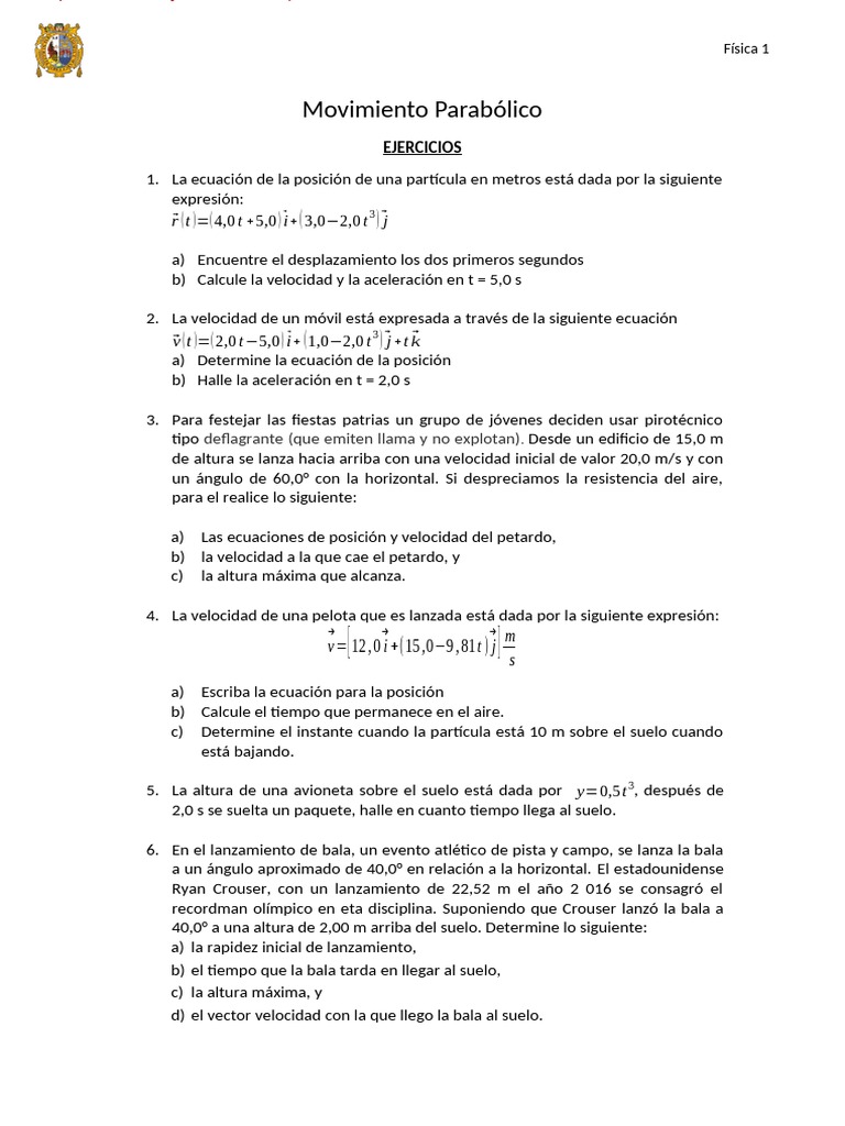 Semana 5 - Ejercicios | PDF | Velocidad | Movimiento (física)