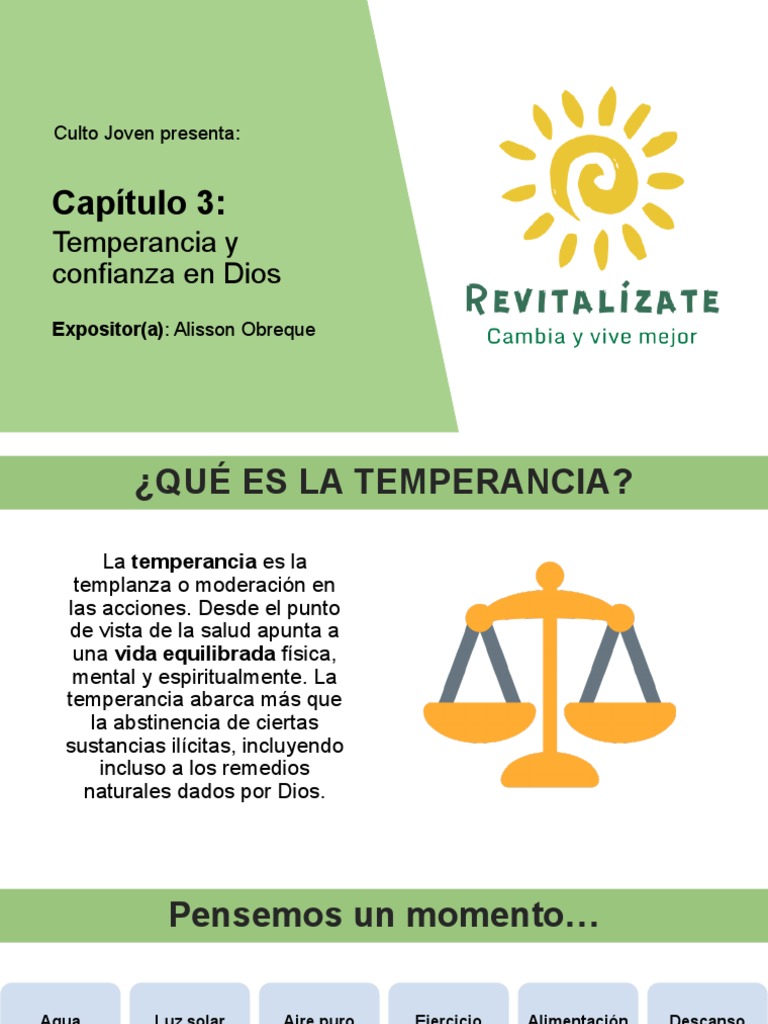 Tema 3 - Temperancia y confianza | PDF