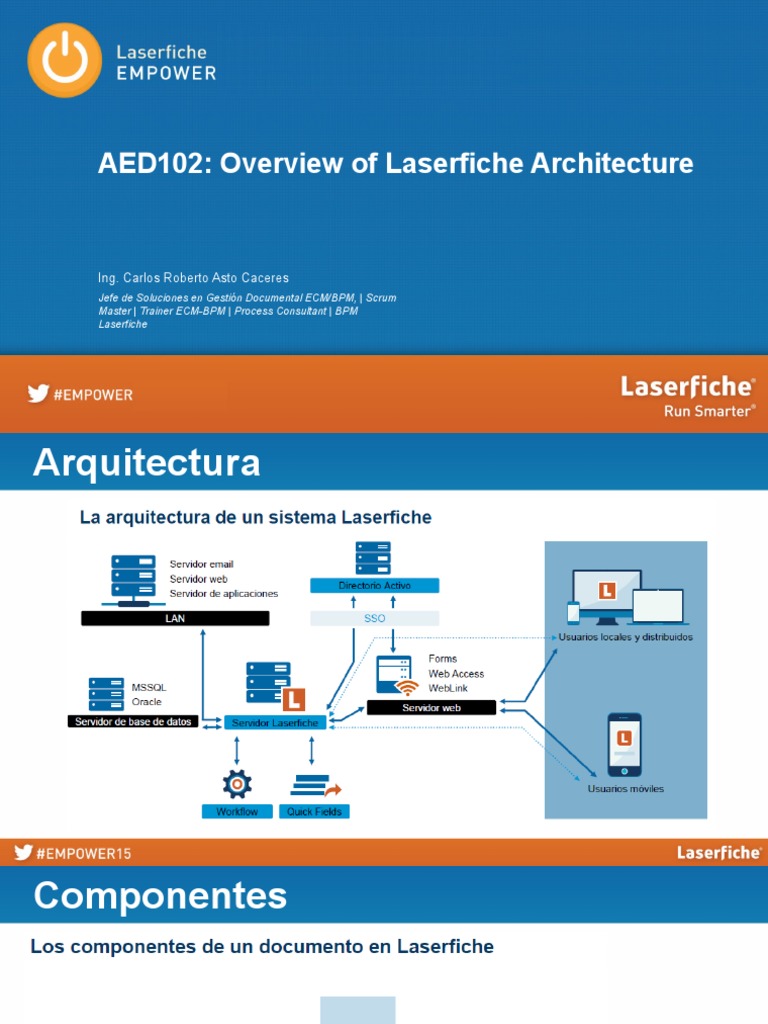 AED102 - Overview of Laserfiche Architecture | PDF | Databases | World ...