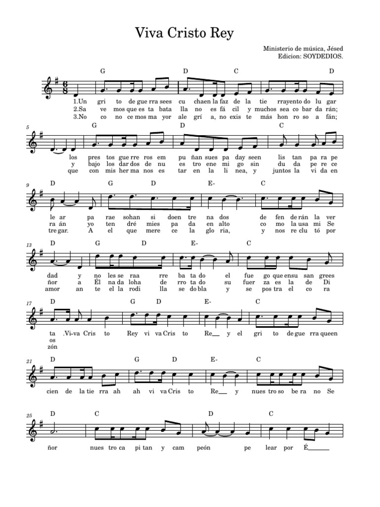 VIVA CRISTO REY Jesed | PDF